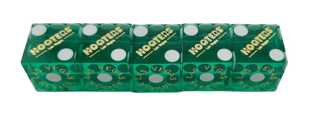 Hooters Casino Las Vegas Nevada Stick of Green Dice 2000's