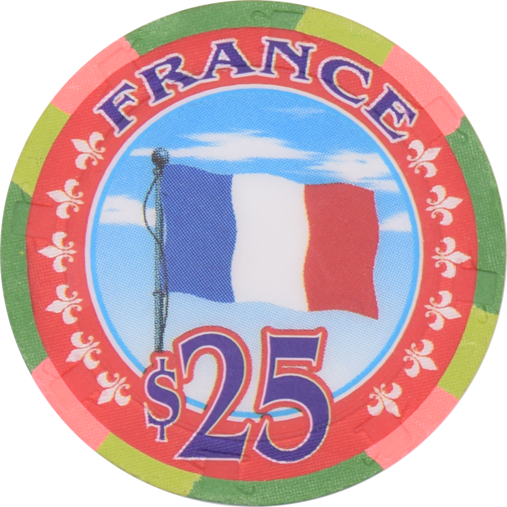 Paulson Flags $25 France RHC Fantasy Chip