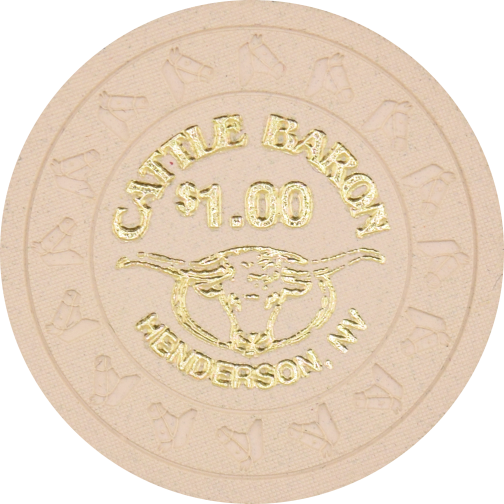 Cattle Baron Casino Henderson Nevada $1 Chip 1991