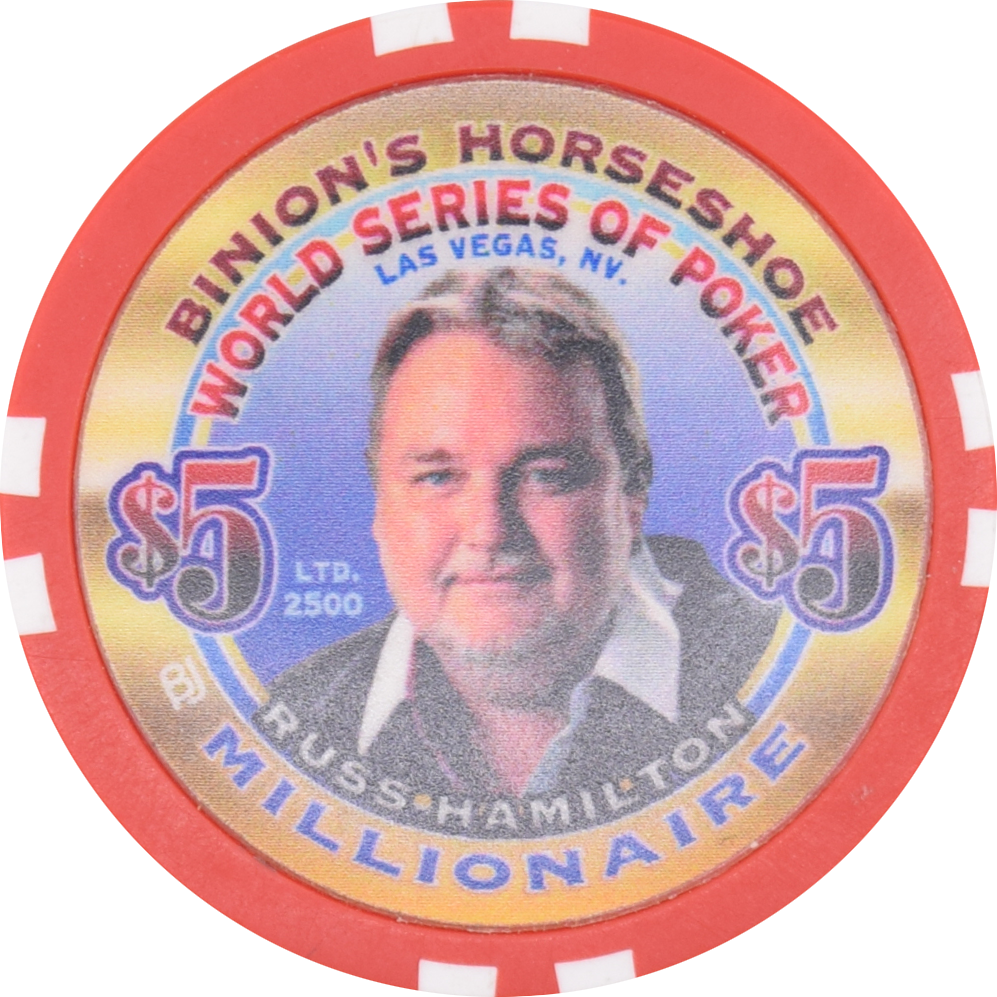 Horseshoe Club Casino Las Vegas Nevada $5 WSOP Russ Hamilton Millionai