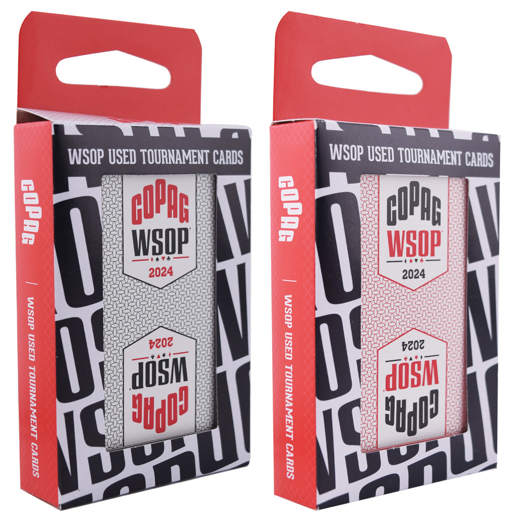 Copag WSOP 2024 Tournament Used 100% Plastic Playing Cards - Narrow Si