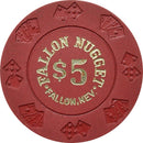 Fallon Nugget Casino Fallon Nevada $5 Chip 1970