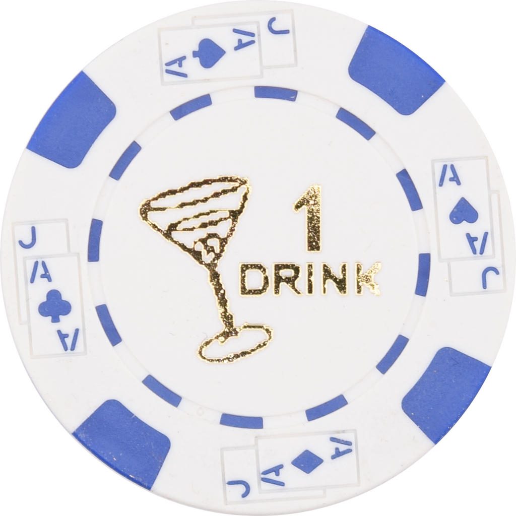 Free Drink Chips - Martini Glass Token/Tokens For Promotions