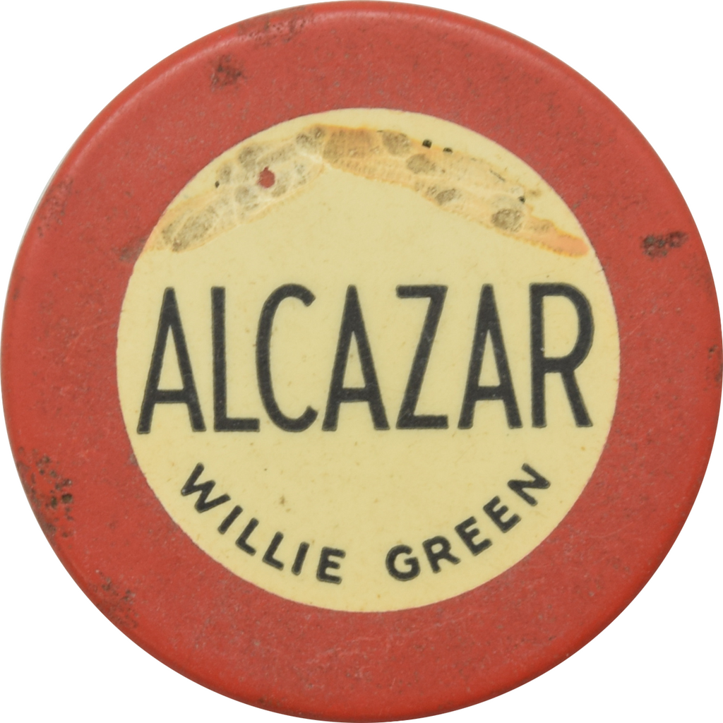 Alcazar Card Room San Diego California Red Chip