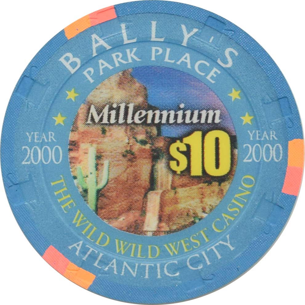 Bally's (Park Place) Casino Atlantic City New Jersey $10 Millennium, T