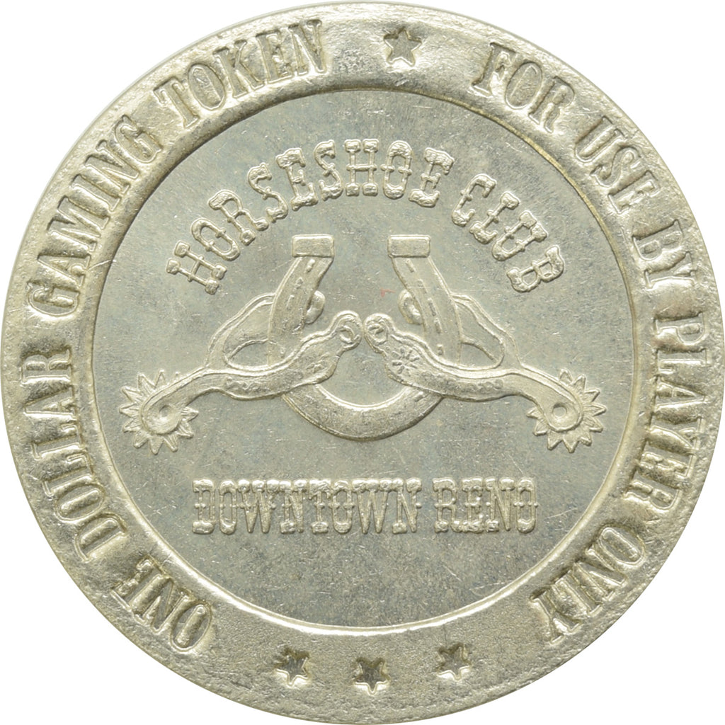 Horseshoe Club Casino Reno NV $1 Token 1985