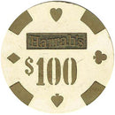 Harrah's Casino Reno & Lake Tahoe Nevada $100 Chip 1980s