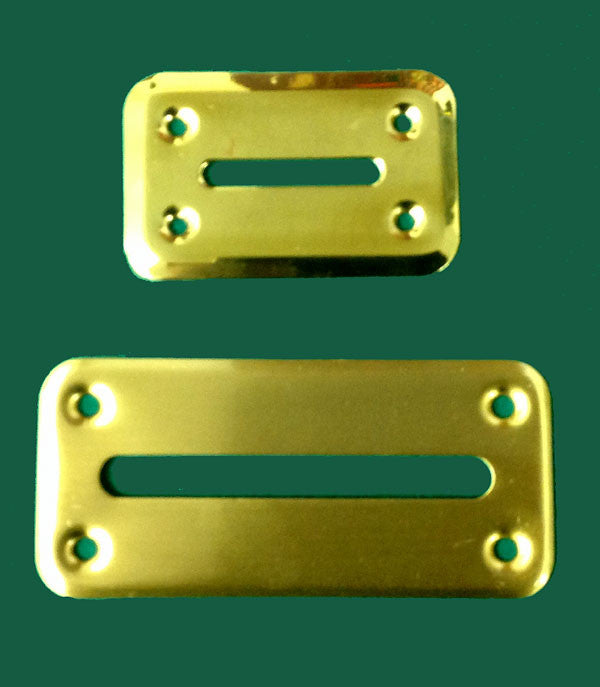 Casino Table Brass Drop Slot Cover for Depositing Bills or Chips