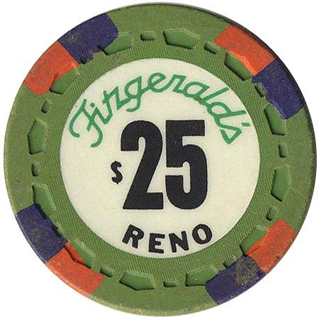 Fitzgeralds Casino Reno Nevada $25 Chip 1976