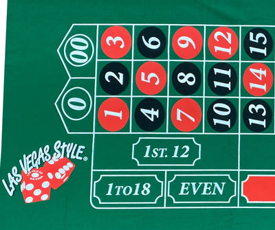 Roulette Felt Layout for Home Use