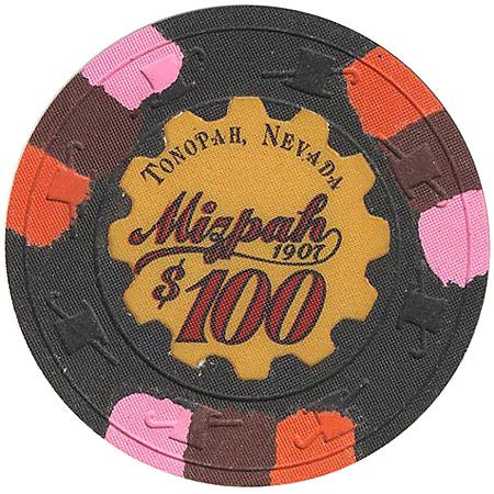Mizpah Casino Tonopah Nevada $100 Chip 1984