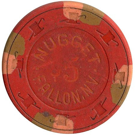 Fallon Nugget Casino Fallon Nevada $5 Chip 1989
