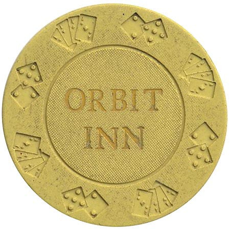 Orbit Inn Casino Las Vegas Nevada Yellow Chip 1976
