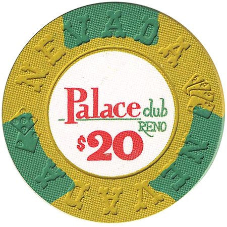 Palace Club Casino Reno Nevada $20 Chip 1975