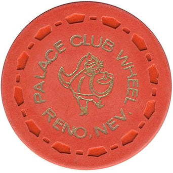 Palace Club Casino Reno Nevada Orange Roulette Chip 1972
