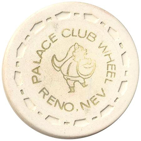 Palace Club Casino Reno Nevada Off White Roulette Chip 1972