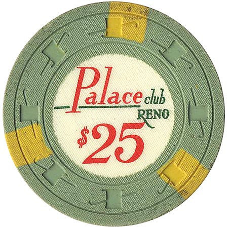 Palace Club Casino Reno Nevada $25 Chip 1964