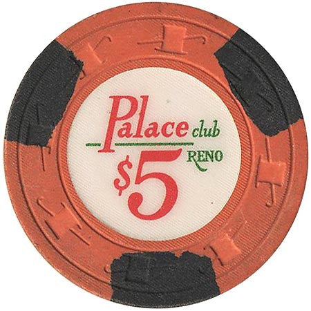 Palace Club Casino Reno Nevada $5 Chip 1970s
