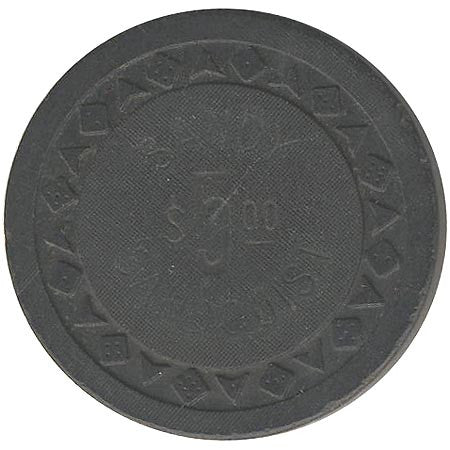 Sandy Sandquist Casino Searchlight Nevada $5 Chip 1954