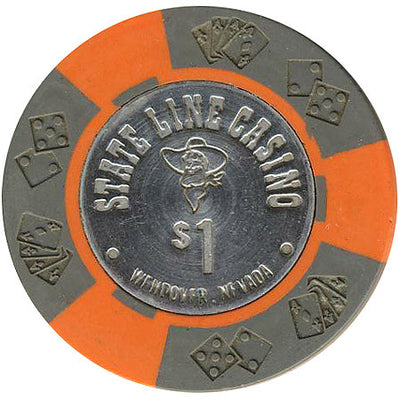State Line Casino Wendover Nevada $1 Chip 1967