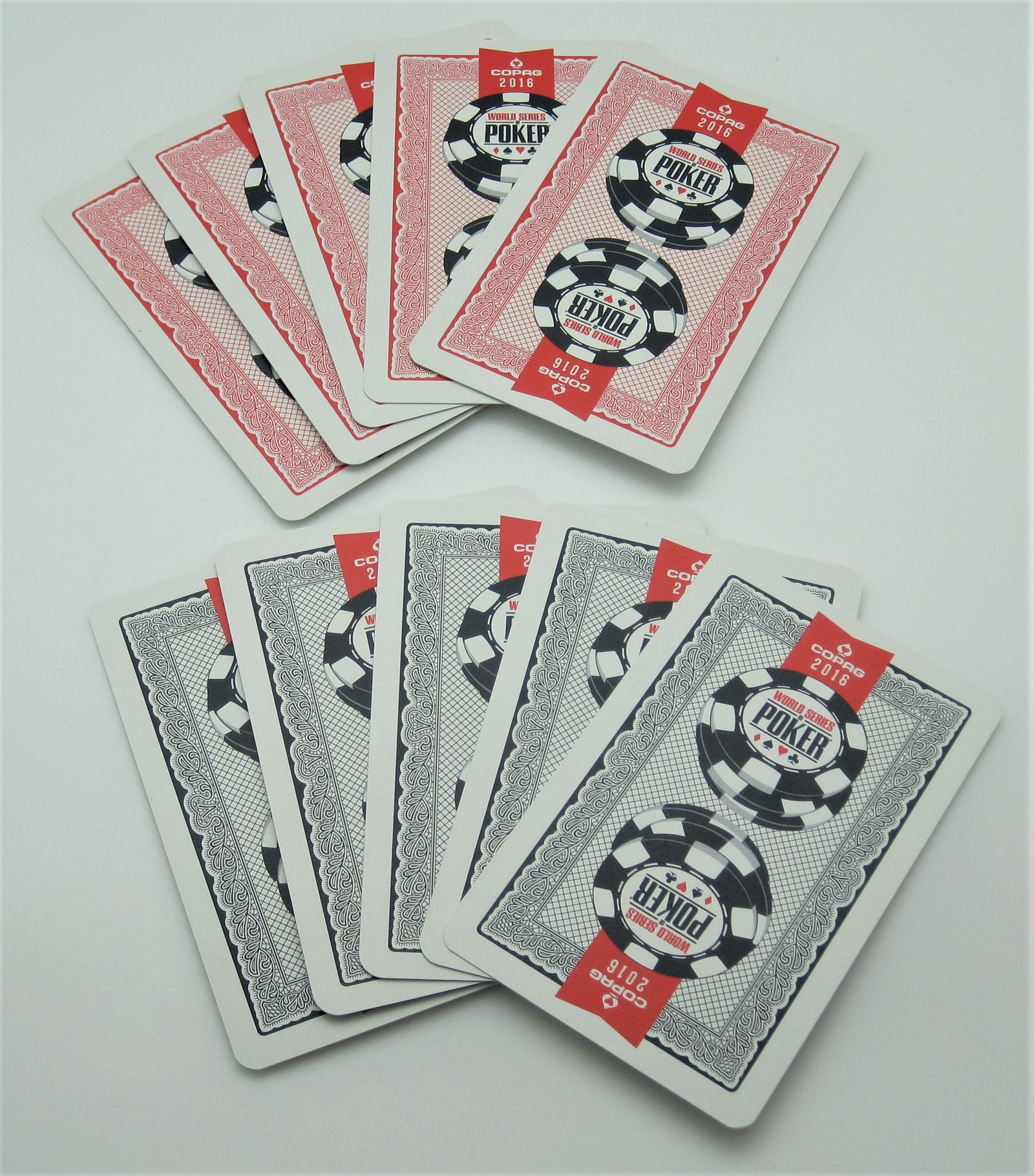 2016 Set of 2 Decks WSOP (World Series of Poker) Copag Plastic Cards